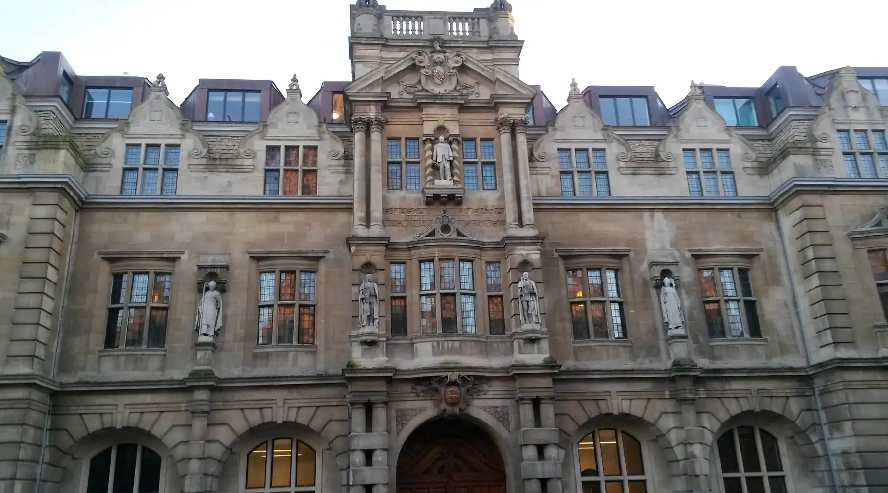 At Oxford, Cecil Rhodes is benefactor and target