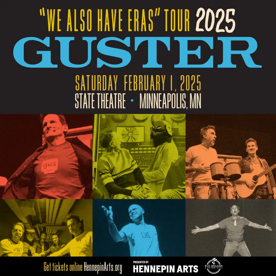 SMA, Hennepin Arts, and The Current present Guster "We Also Have Eras" Tour