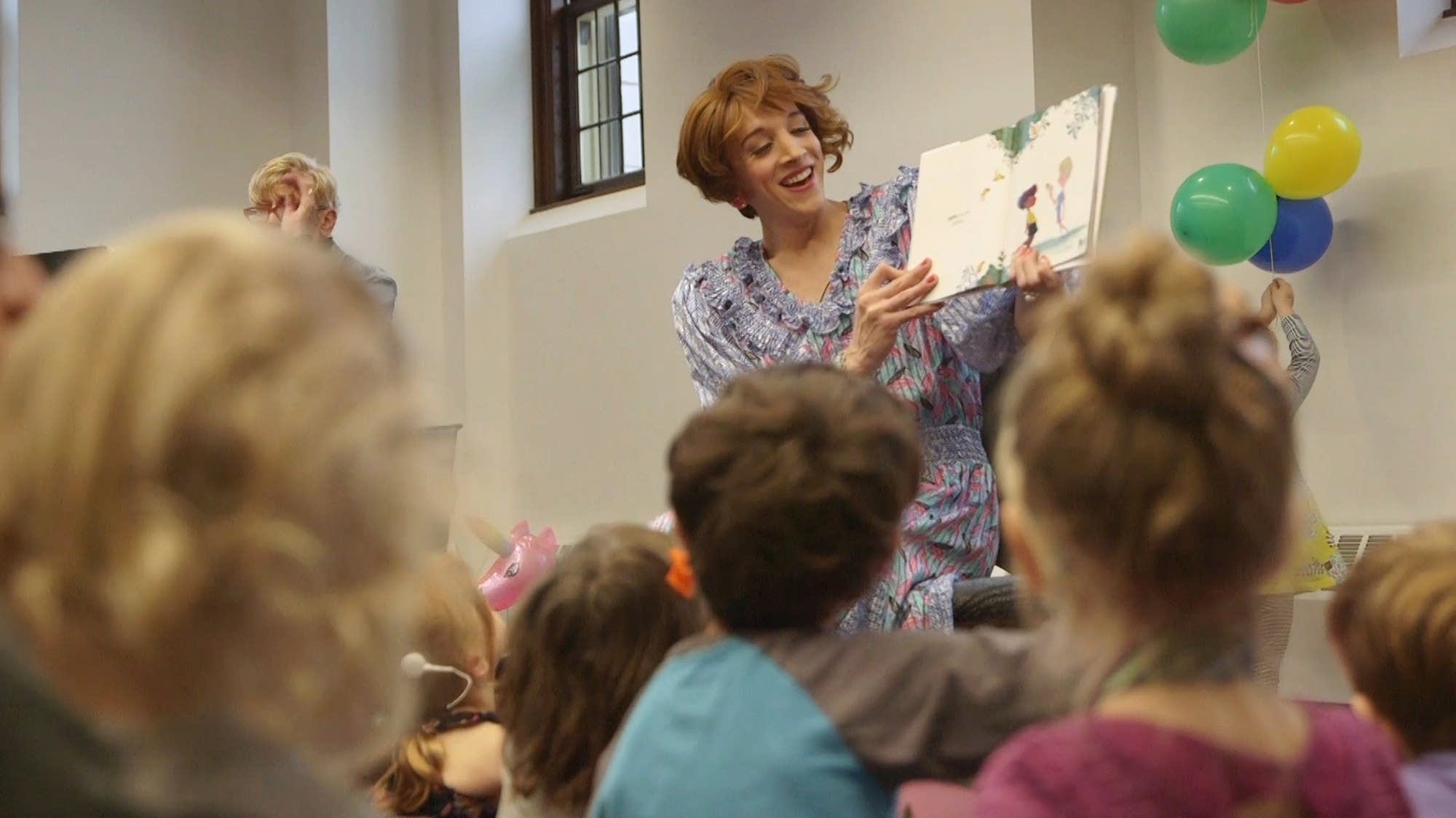 Drag performers enchant young readers at Minneapolis library | MPR News