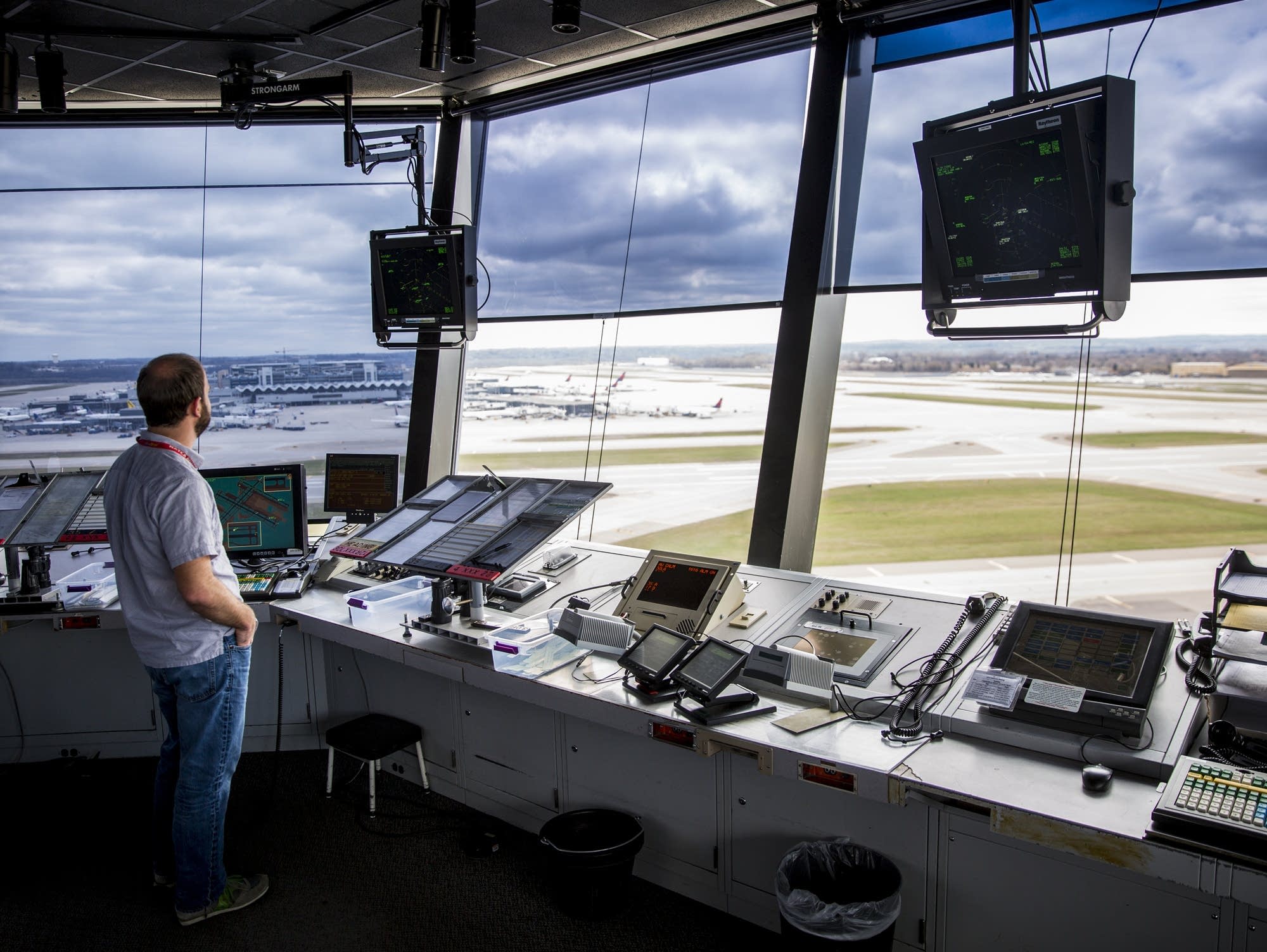 Inside Air Traffic Control Tower