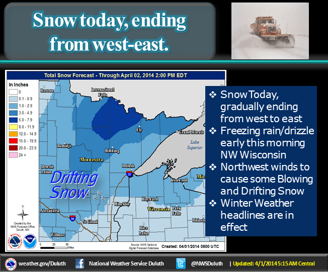 No Foolin’: Wintry relapse with more potentially heavy snow Thursday ...