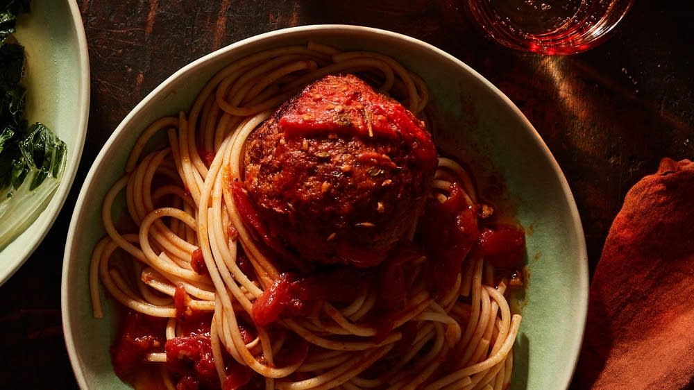 Spaghetti and Lion's Head Meatballs | The Splendid Table