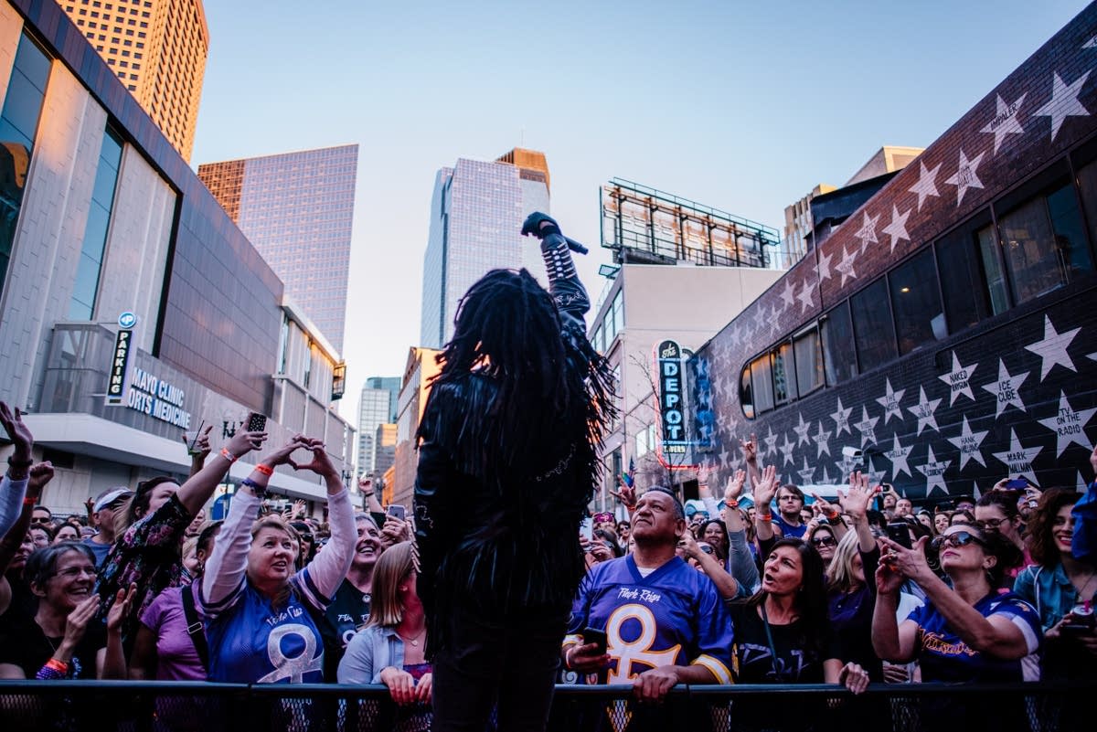 Photos: Prince fans gather outside First Avenue for Memorial Street Party