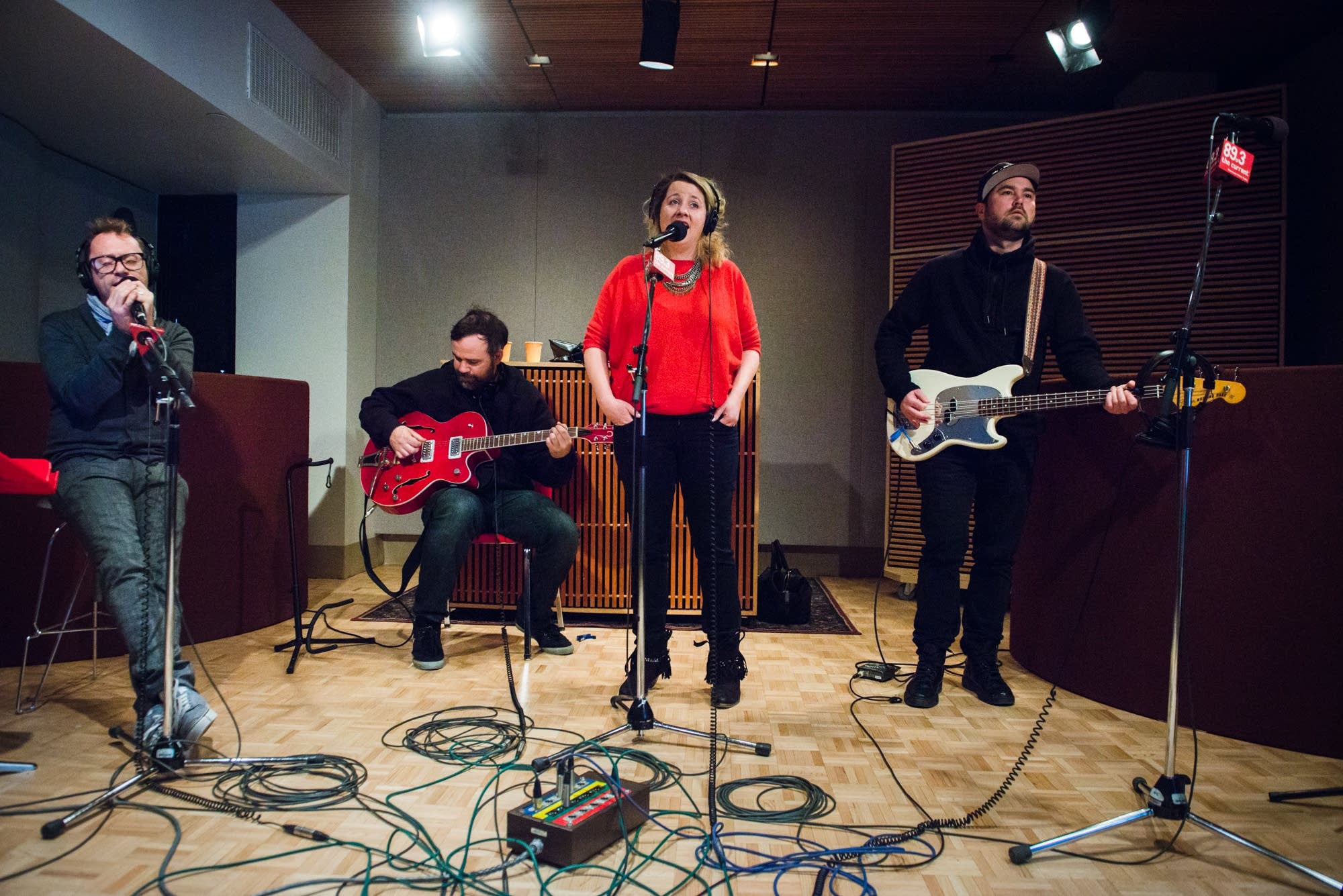 Stars perform in The Current studio