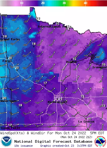 Falling temperatures Monday; seasonable week ahead | MPR News