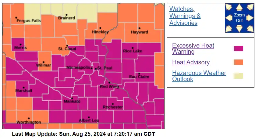 Dangerously hot and humid Sunday. Severe weather expected for Monday ...