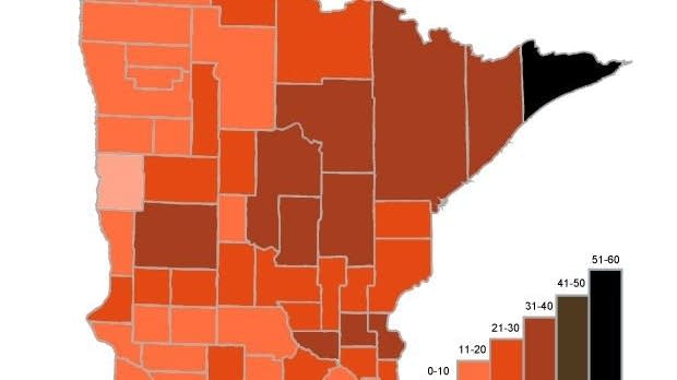 Why does Minnesota’s handgun permit map look like this? | MPR News