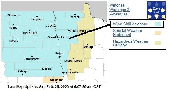 Bright, cool Saturday; morning wind chill advisory in NW Minnesota ...
