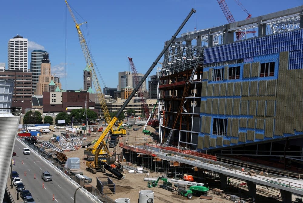 Projected costs leap for Vikes stadium walking bridge | MPR News