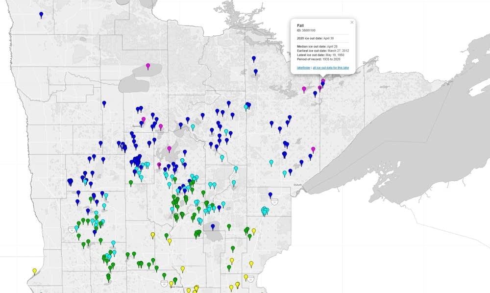 Ice out reaches Ely | MPR News