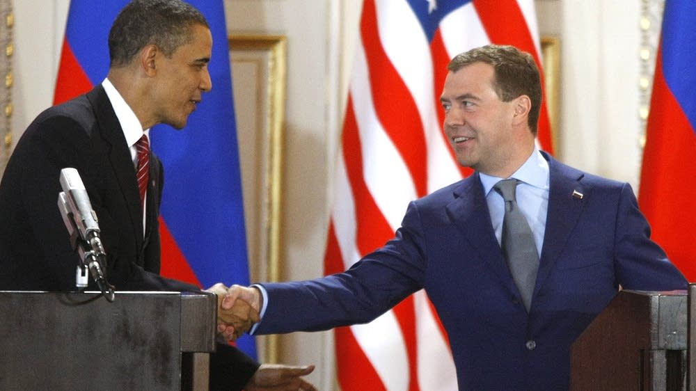 Obama and Medvedev sign nuclear arms pact | MPR News