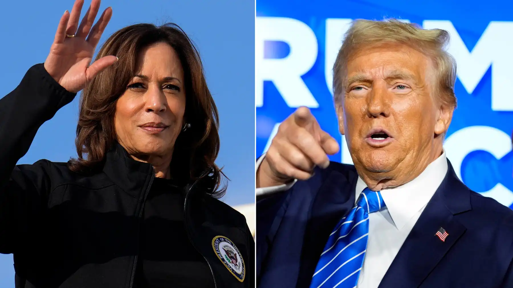 Harris campaigns in Wisconsin and Trump in Michigan in battle for 'blue ...