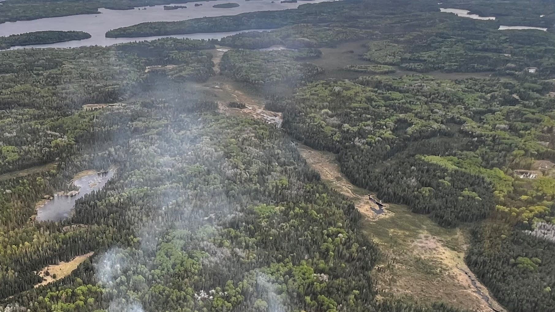 Crews make progress containing wildfires north of Duluth; new fire ...