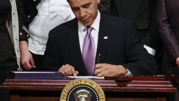 Obama signs law finalizing health care, student loan changes | MPR News