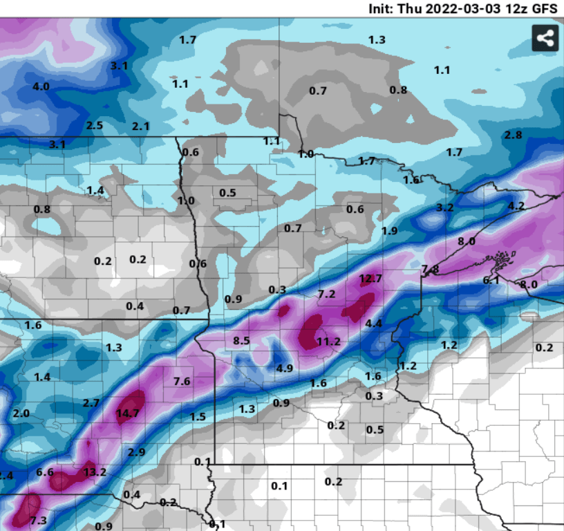 Weekend storm update: Messy mix, heavier snow north and west of MSP ...