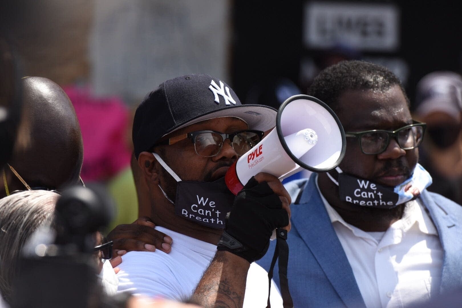 Trump warns of military action; Floyd's brother wants peace | MPR News