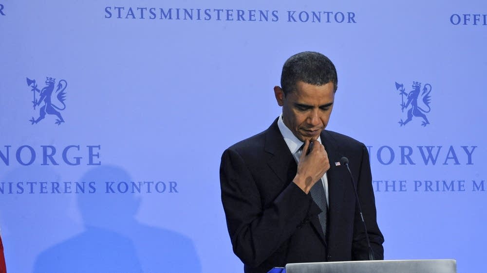 Obama defends US wars as he accepts peace prize | MPR News