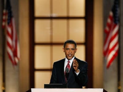 Obama takes swing at McCain in acceptance speech | MPR News