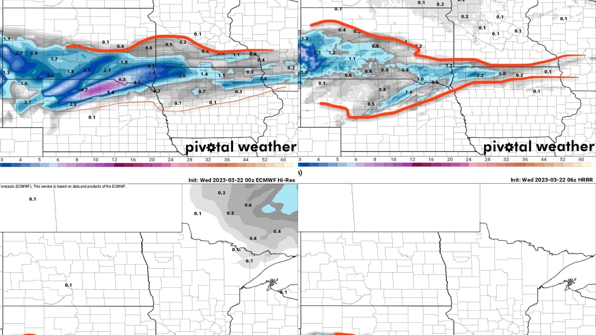 Wednesday night snow tracking south; warmer end to the week | MPR News