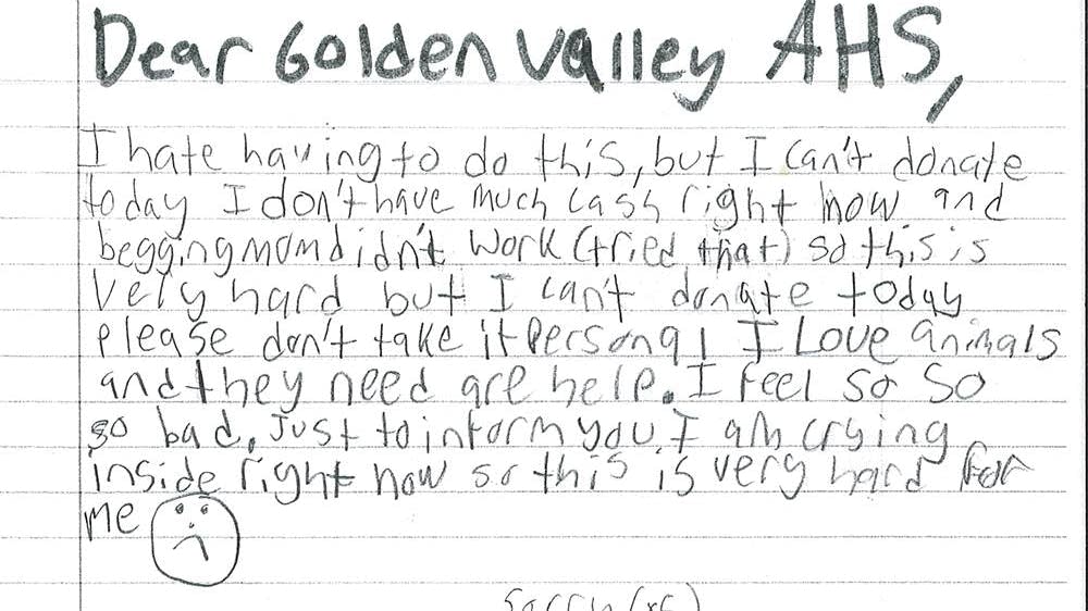 The power of a note from a kid | MPR News