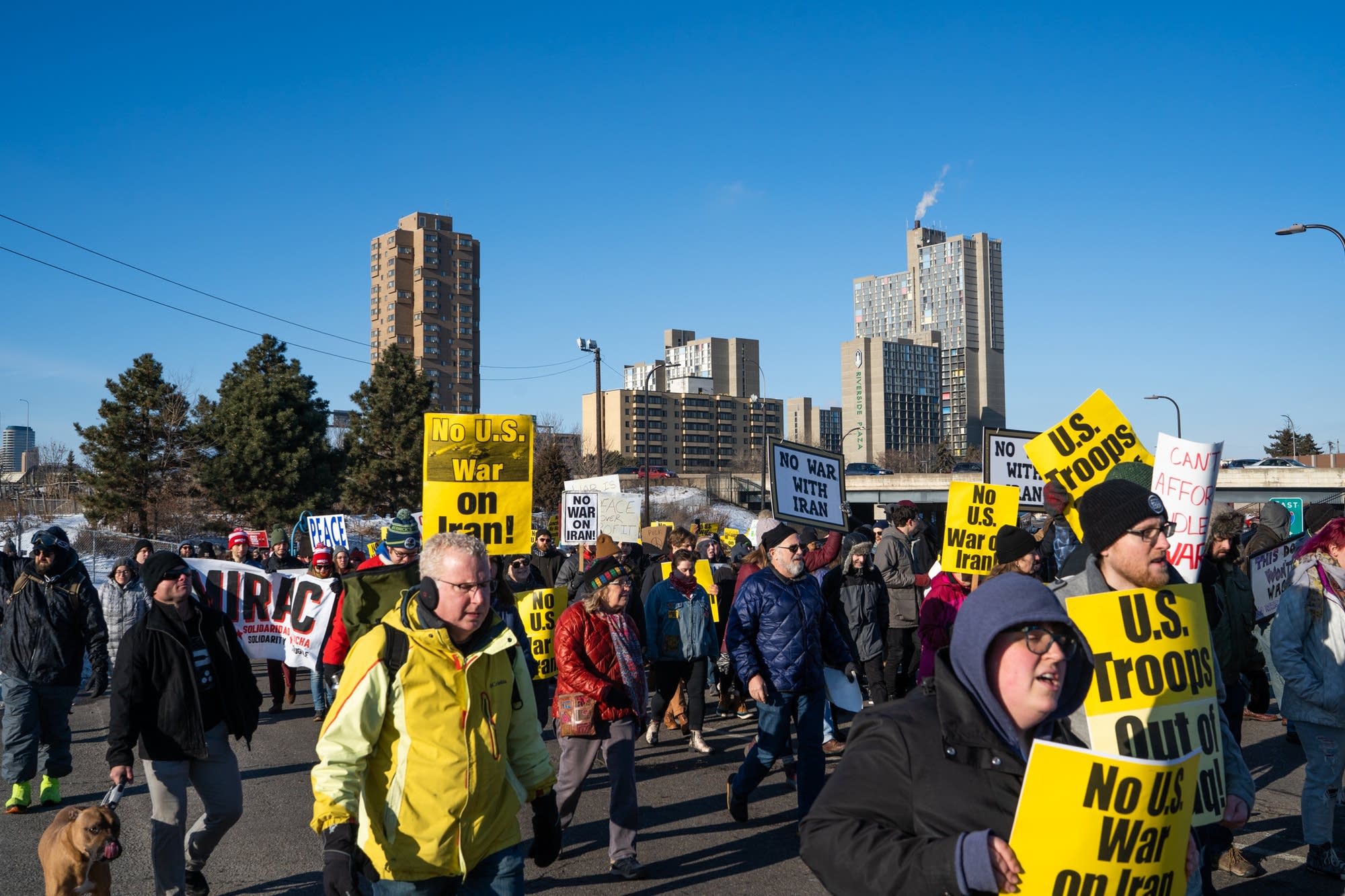 'People my age have only been alive for war': Minneapolis marchers ...
