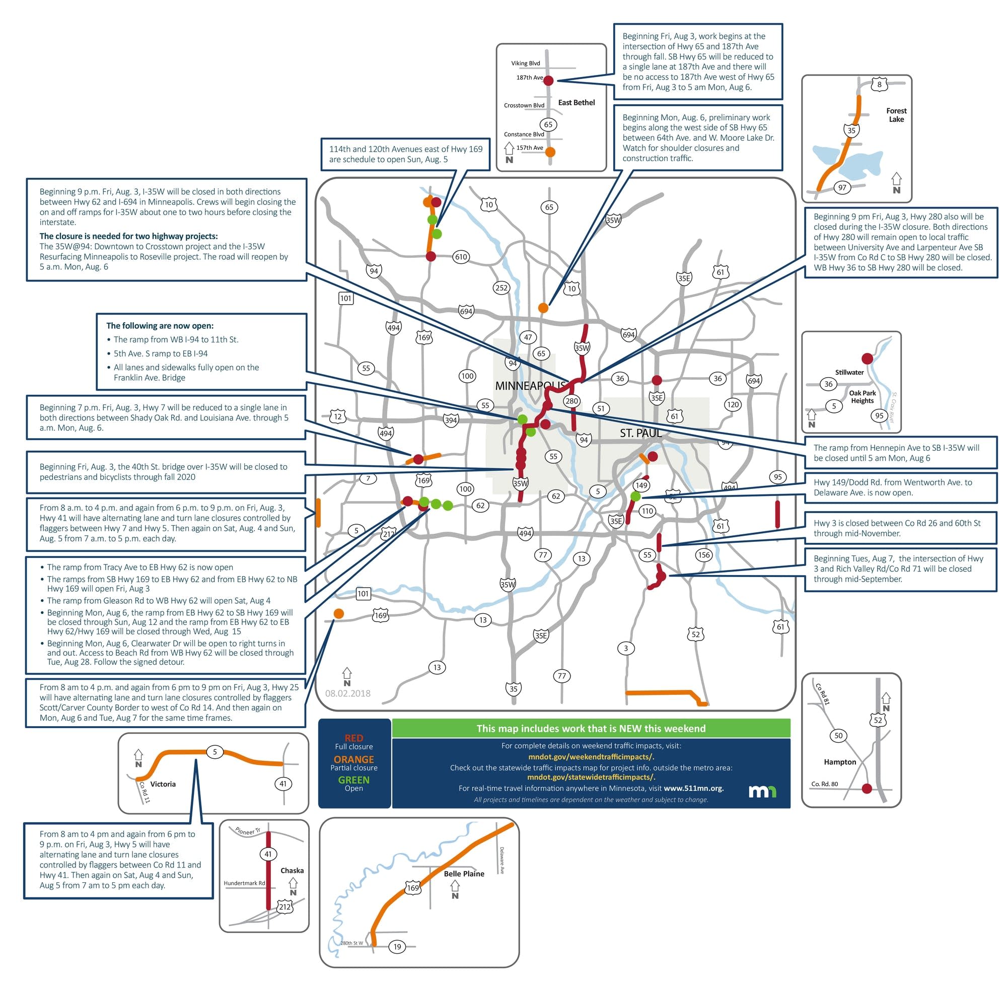 I-35W shutdown tops Twin Cities weekend road woes, again | MPR News