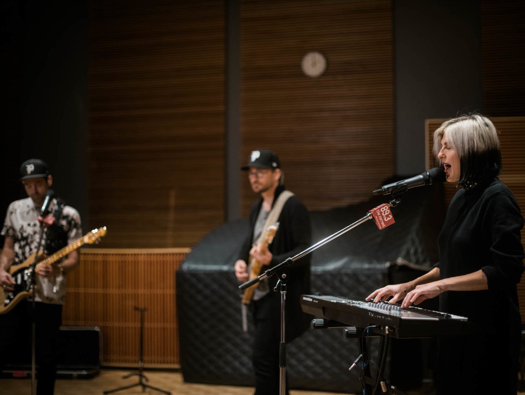 Phantogram perform in The Current studio