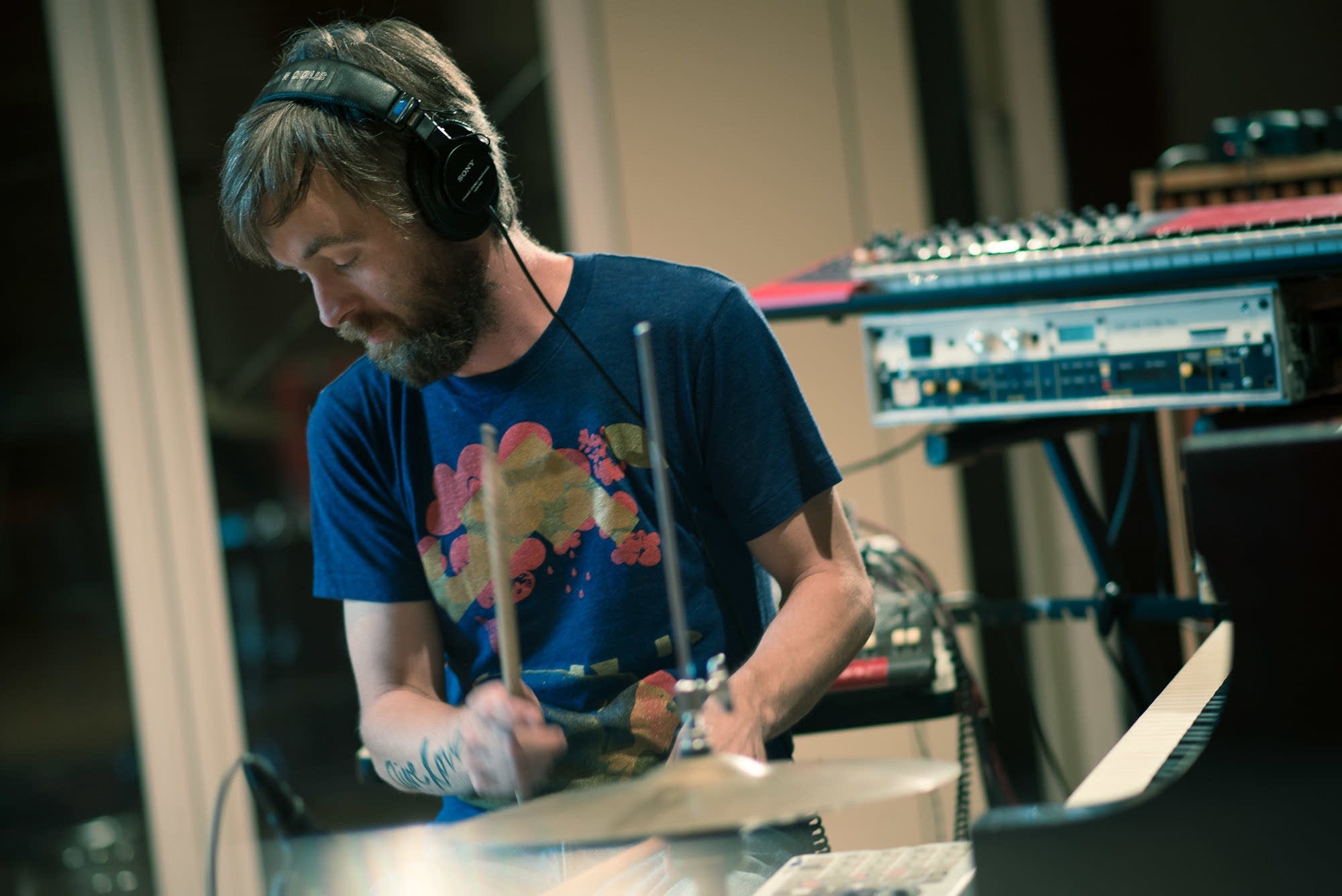 Dosh performs in The Current studios