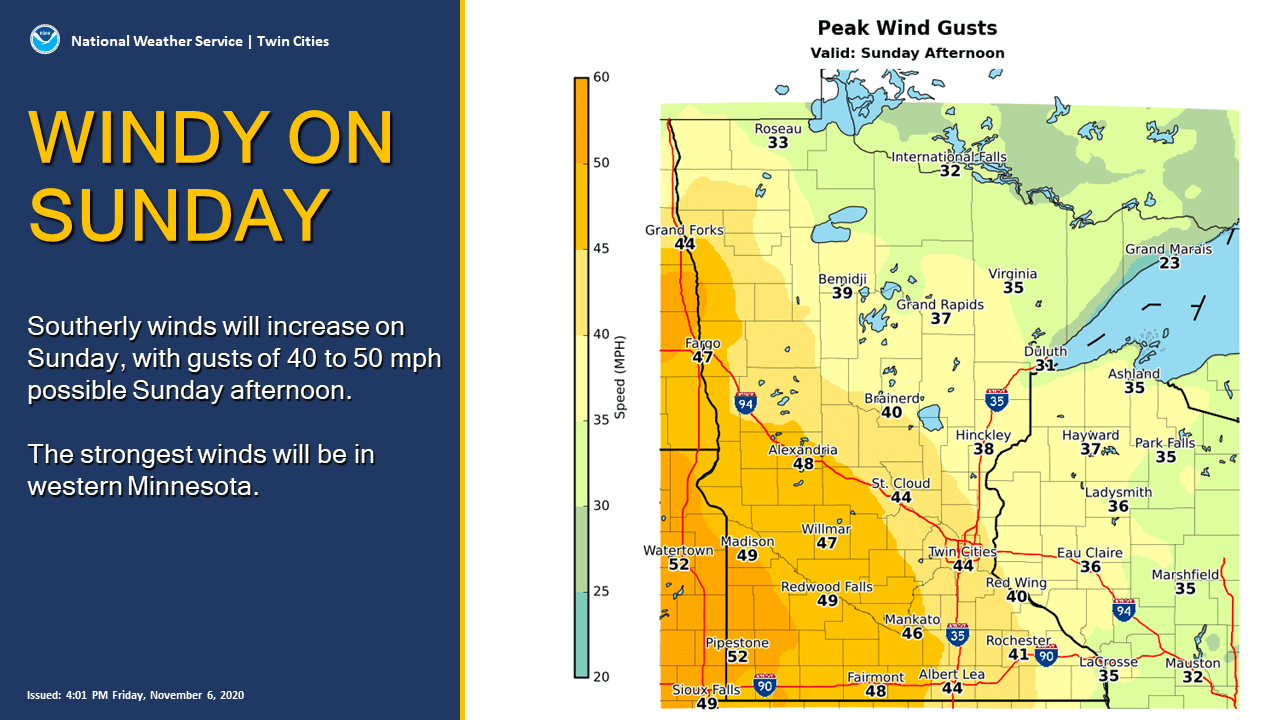 Warm windy weekend gives way a November reality check | MPR News