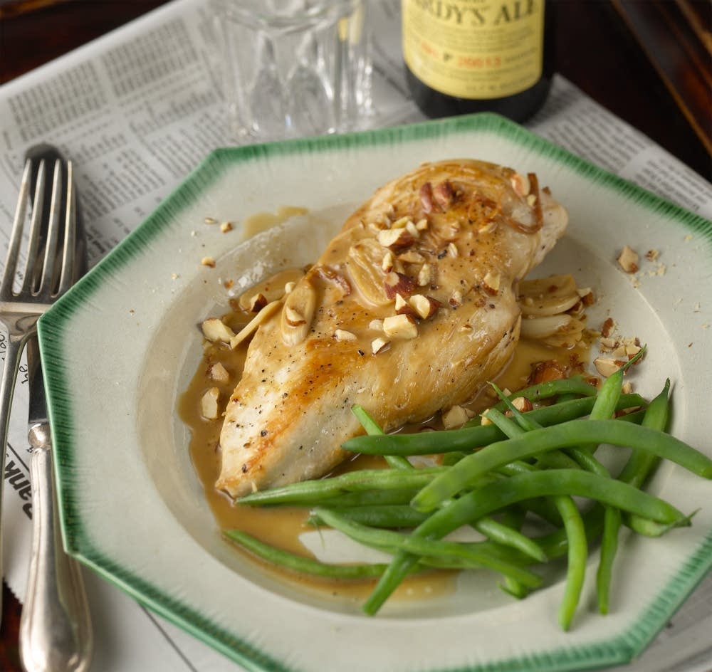Flash Chicken Sauté with Cider and Almonds | The Splendid Table