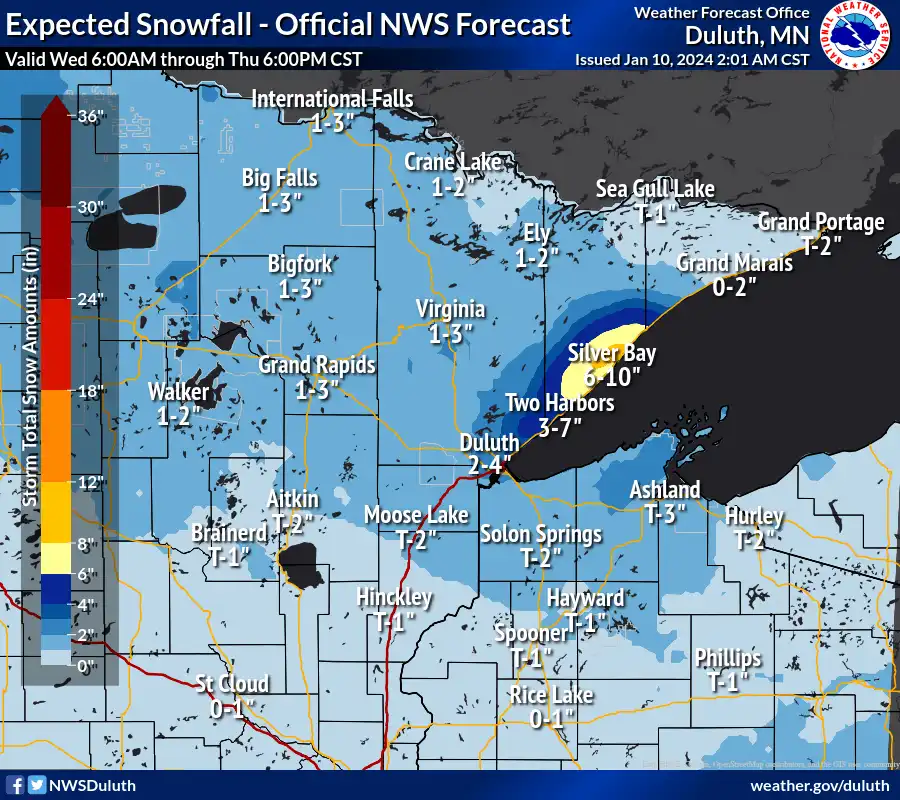 Snow again: Winter storm warning for North Shore | MPR News