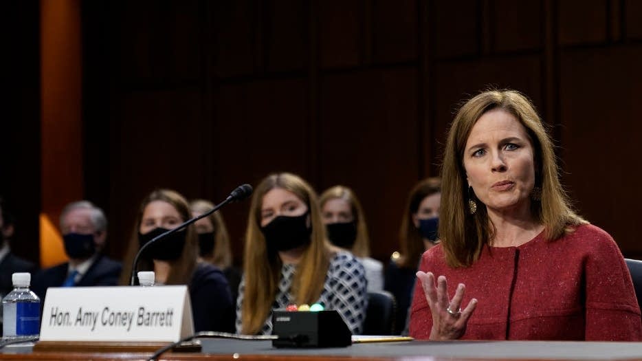 Barrett bats away tough Democratic confirmation probing | MPR News