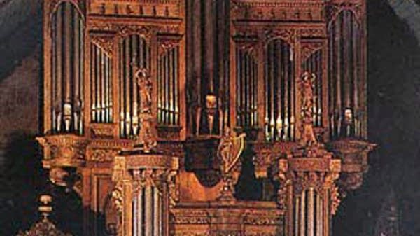 1675 Dallam organ at the Church of Saint Miliau, Guimiliau, Brittany ...