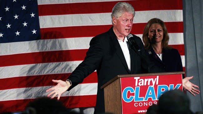 Clinton says DFL candidate Clark has appeal for Republicans | MPR News