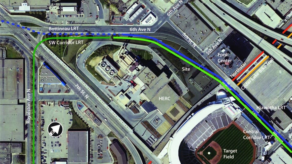 Target Field transit hub commercial development takes shape | MPR News