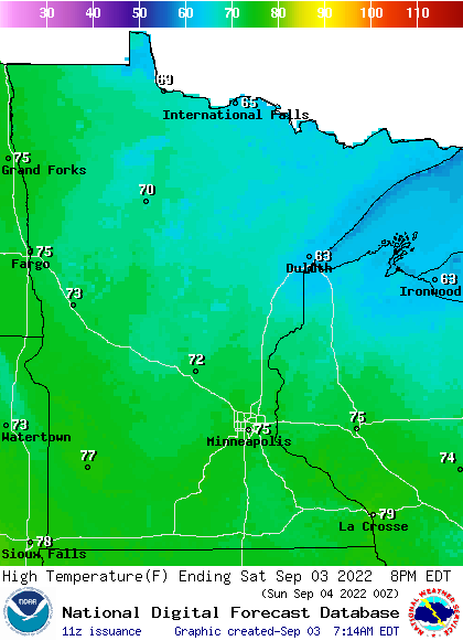 Comfortable temps and dew points this weekend | MPR News