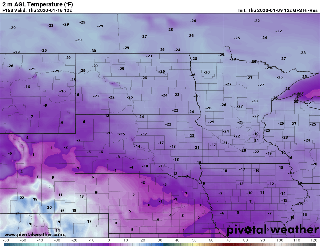 Ice box: Models suggest a shot at -20 in the Twin Cities next week ...