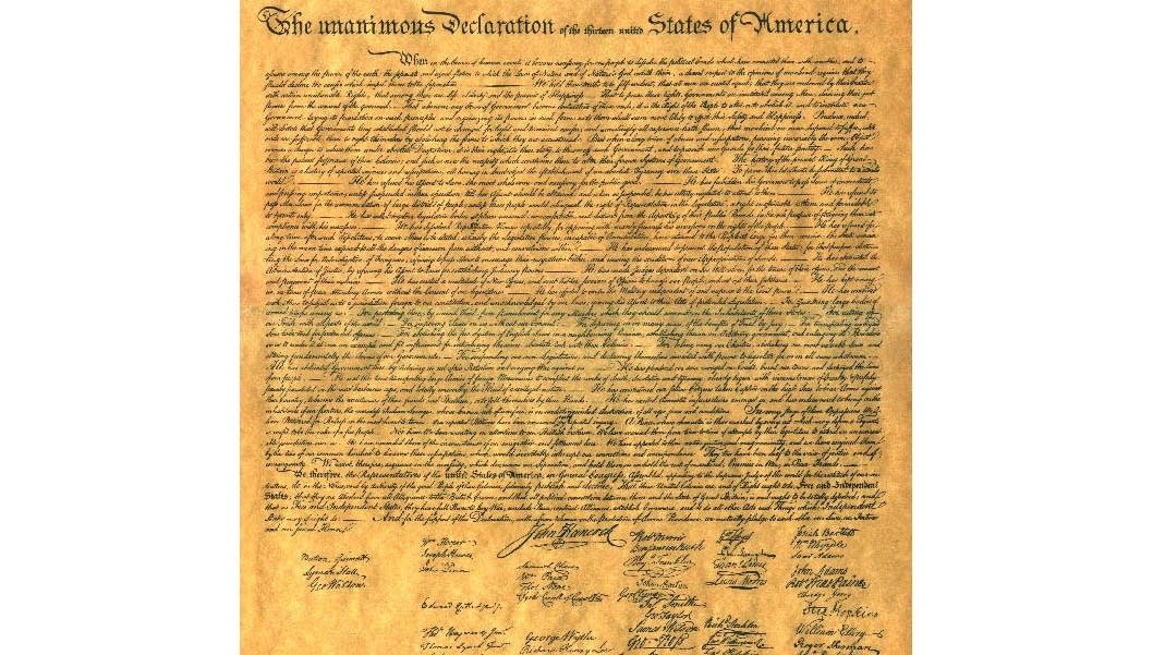In Declaration of Independence, truths not all self evident | MPR News