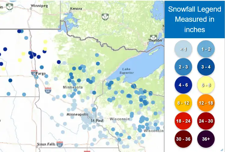 No big storms this week; update on Saturday winds and snow totals | MPR News