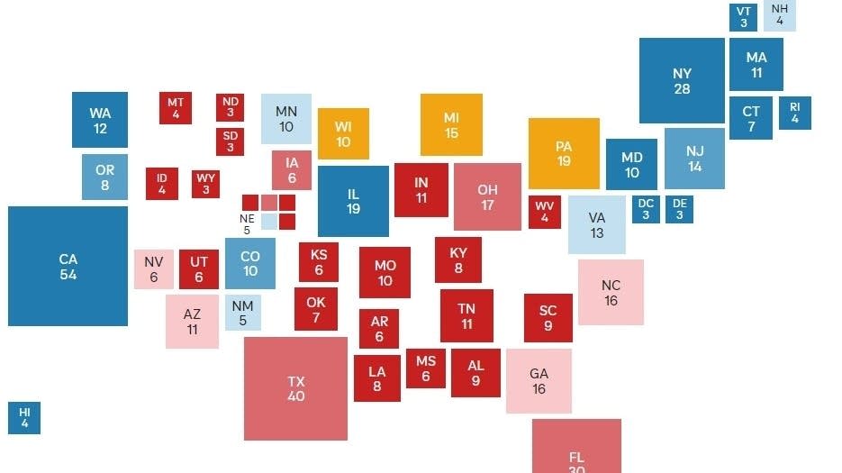 The path to 270: How Harris and Trump could gain enough electoral ...