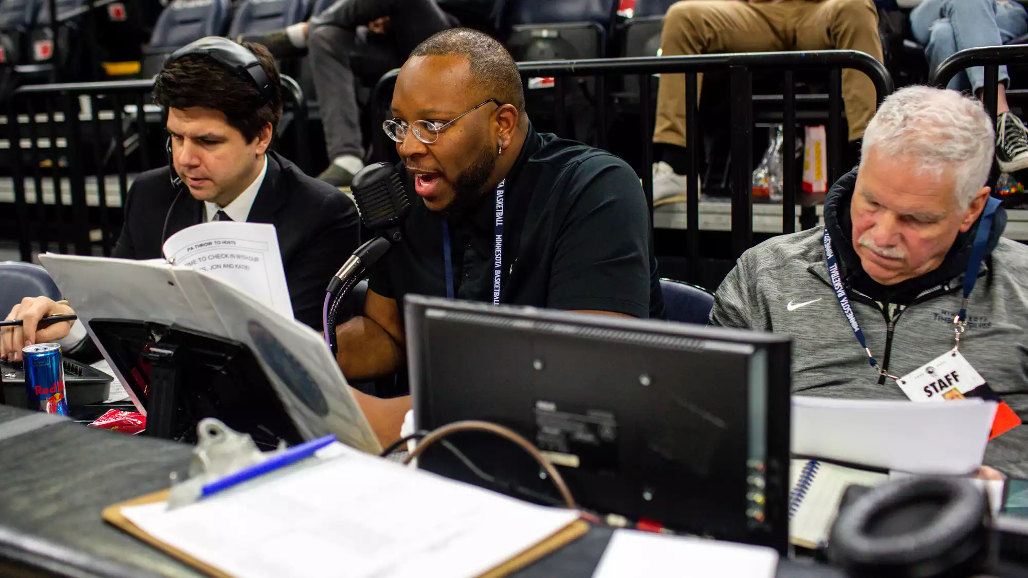 New Wolves PA announcer finds there’s more than one way to the NBA ...