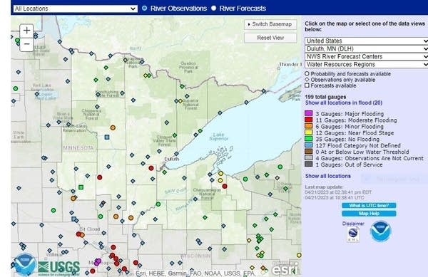 Chilly weekend; Update on our rising river levels | MPR News