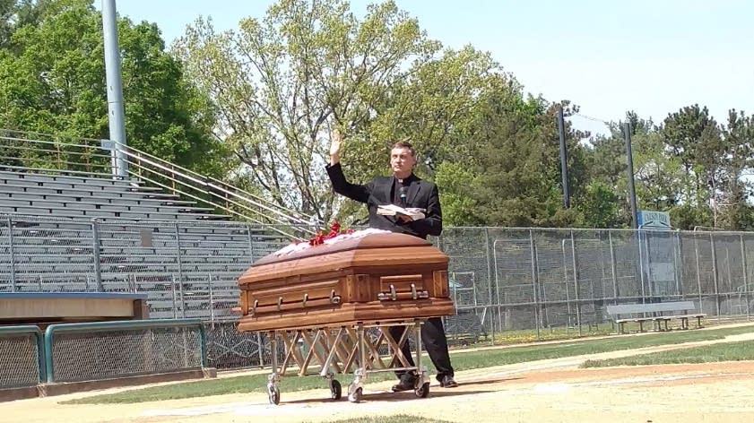 A funeral at home plate | MPR News
