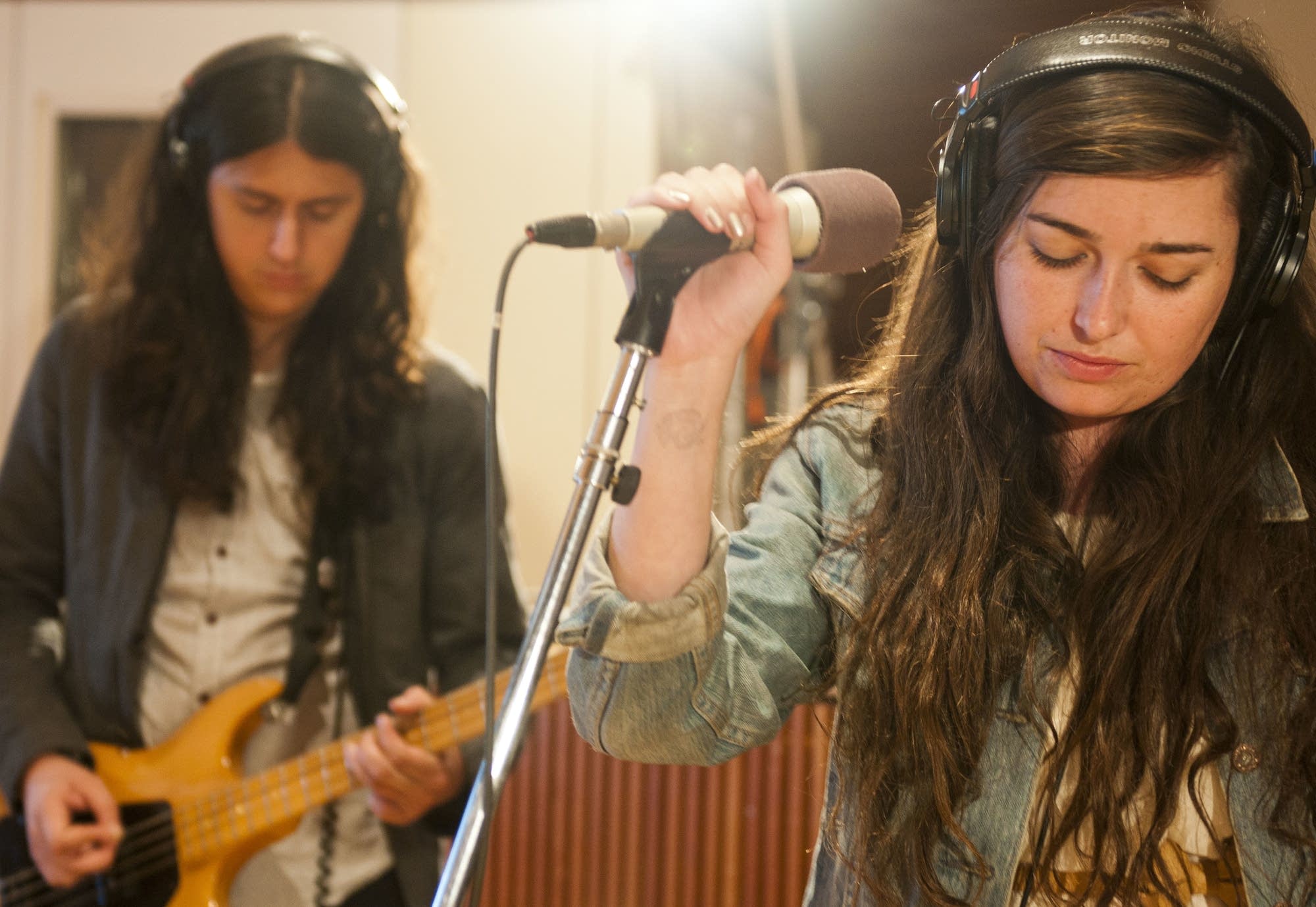 Cults perform live in The Current studio