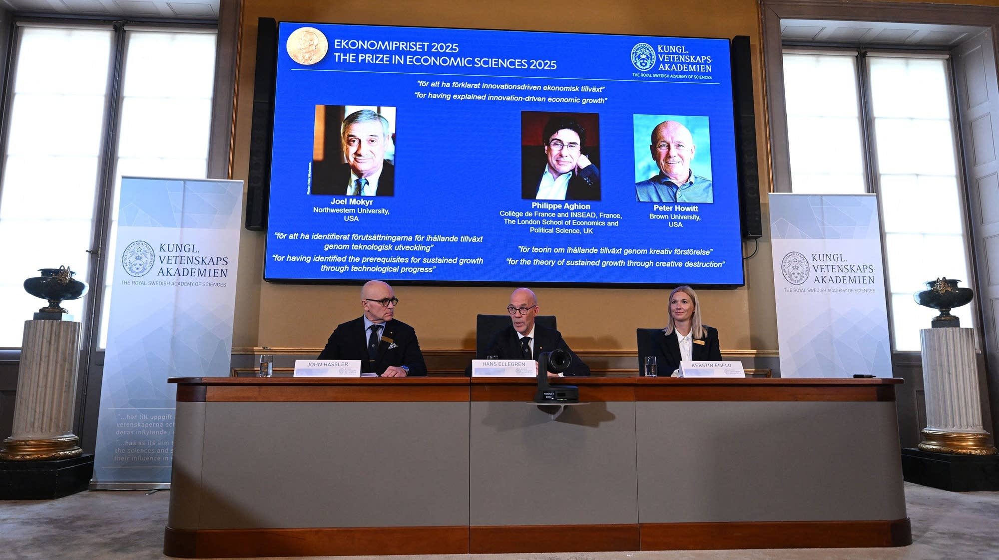 2025 Nobel economics prize: Winners and their research