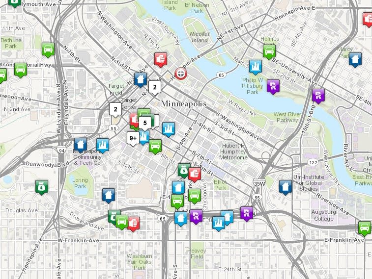 Downtown Minneapolis Map
