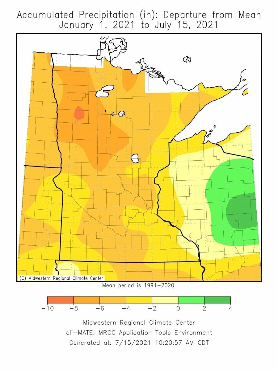 Heat builds across Minnesota as conditions stay dry | MPR News