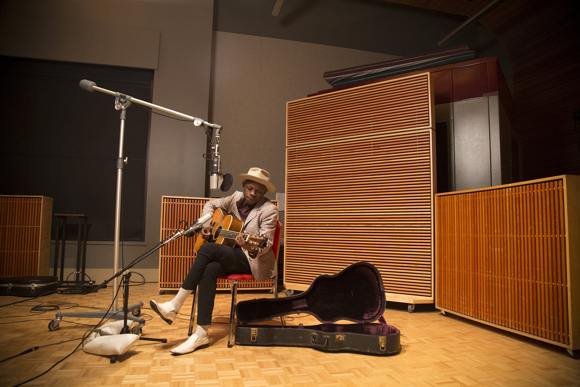 Jay Smart performs in The Current studio