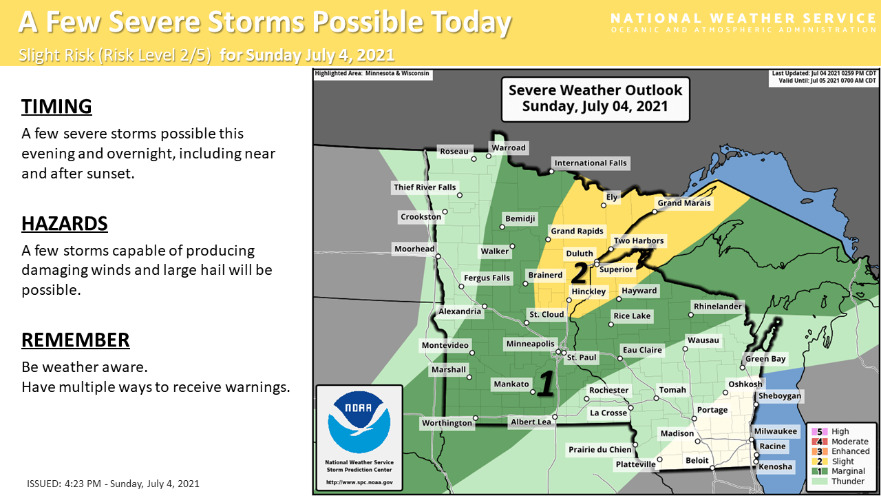 Sunday evening thunderstorm chance; hot on Monday | MPR News