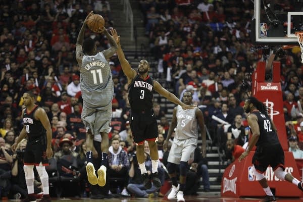 Harden scores 44 points, Rockets beat Wolves 104-101 | MPR News